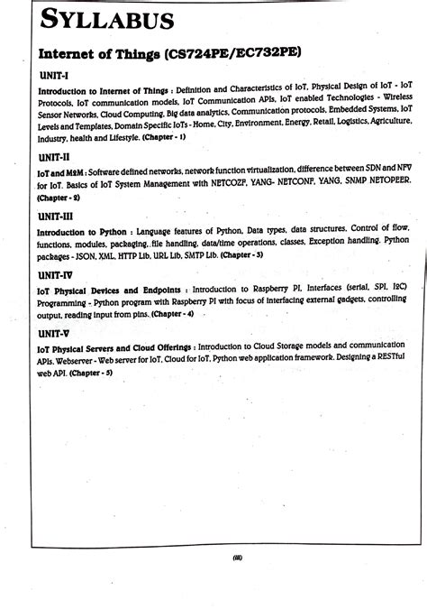 IOT UNIT Decode Computer Science JNTU Studocu