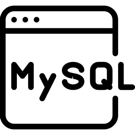 Mysql Pixel Perfect Lineal Icon
