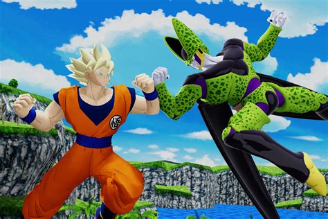 Goku Vs Cell Game Goku Cell Fight Oidk