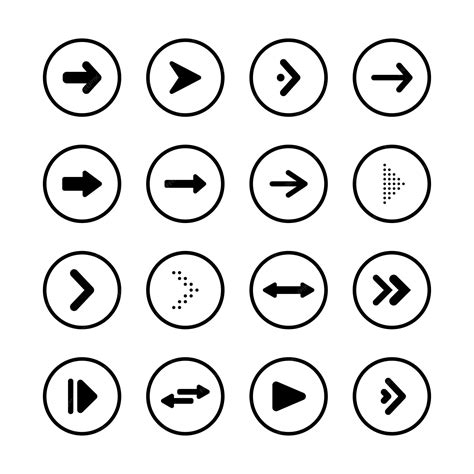 Premium Vector Set Of Vector Arrow Icons And Collection Of Pointers