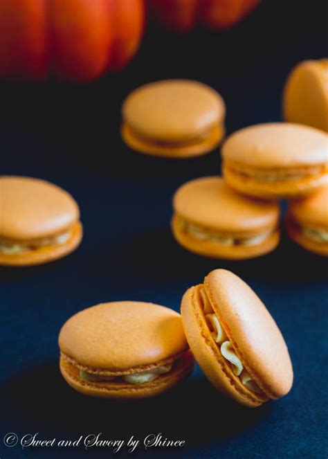 Pumpkin Macarons Recipe Macaron Flavors Sweet Savory Macaron Recipe