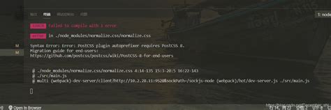 Error Postcss Plugin Autoprefixer Requires Postcss 8 问题解决 Csdn博客