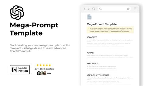 get chatgpt mega prompt template for free