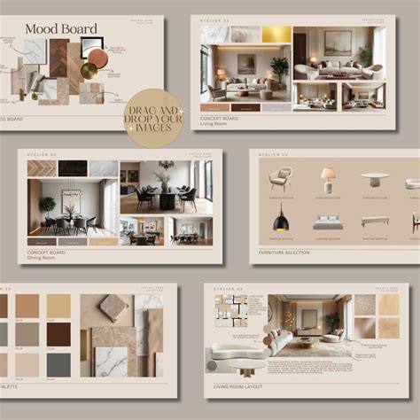 Interior Design Template Client Presentation Canva Template Editable