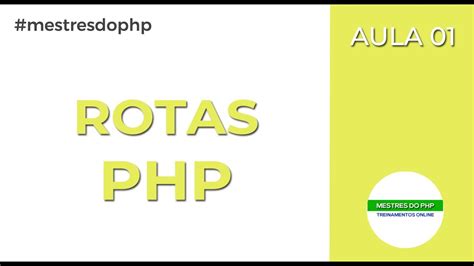 Rotas PHP Configuração do Apache HTACCESS YouTube
