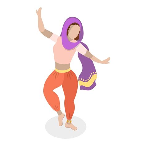 Premium Vector D Isometric Flat Vector Set Of Traditional Indian Dancers Bollywood Item
