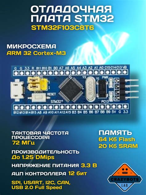 Отладочная плата контроллер stm32 stm32f103c8t6 orig купить с