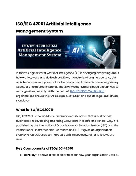 Ppt Iso Iec 42001 Artificial Intelligence Management System Powerpoint Presentation Id 14325710