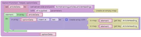 options function dynamically populating options the digital