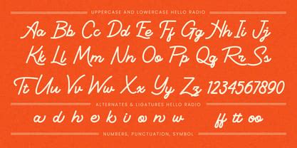 Hello Radio Font Webfont Desktop MyFonts