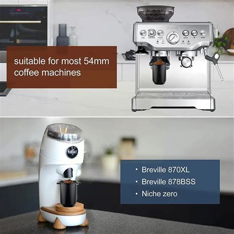 Breville 스틸 커피 도징 컵 파우더 피더 Breville 870 878880 에스프레소 머신 도징 컵 54mm D2z6 1 개 Aliexpress