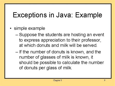 Exception Handling Chapter 8 1 Introduction A Program