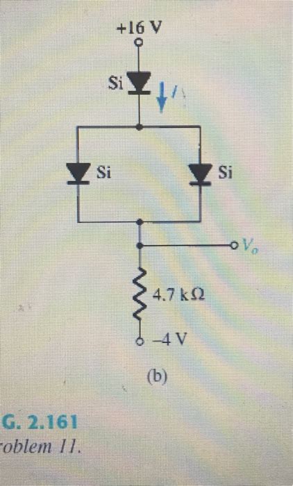 solved 11 determine vo and i for the networks of fig