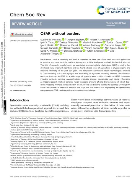 Pdf Qsar Without Borders