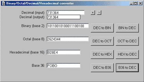 Decimal Binary Octal Hexadecimal Chart