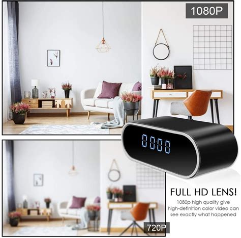 Verrny Alarm Clock Hidden Wifi Camera Spycamcentral