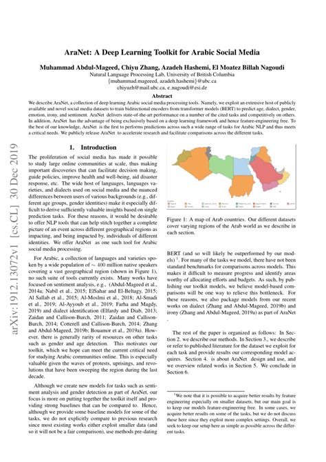 Pdf Aranet A Deep Learning Toolkit For Arabic Social Media