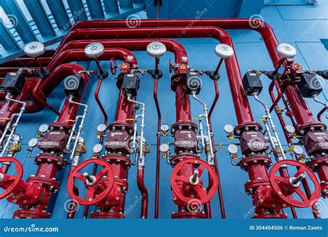 Alarm Valve Station During Construction Phase With Check Valve Gate