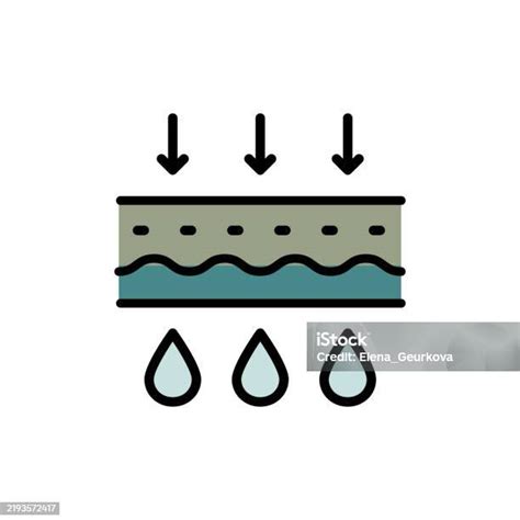 물 여과 아이콘입니다 빗방울 H2o 분자 정화 필터 순수한 아쿠아 벡터 일러스트 레이 션 음료용 플랫 픽토그램 건강한 생활방식에 대한 스톡 벡터 아트 및 기타 이미지