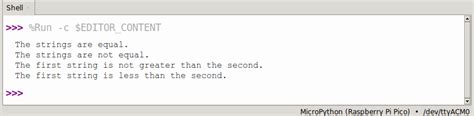 String Comparison In Micropython On Raspberry Pi Pico Exasub