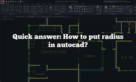 Quick Answer How To Put Radius In Autocad