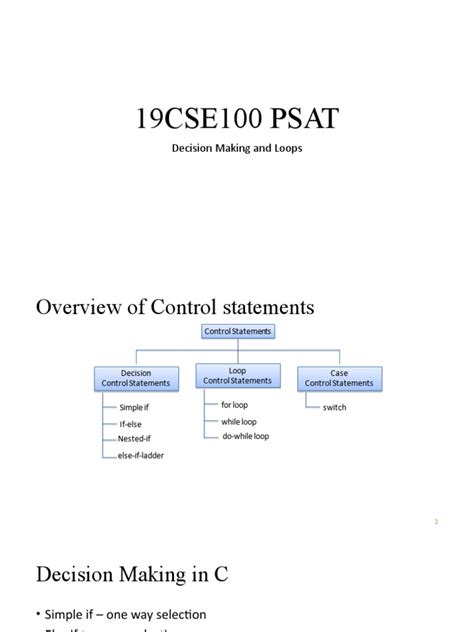 Decision Making And Loops Pdf Computer Engineering Computer Science