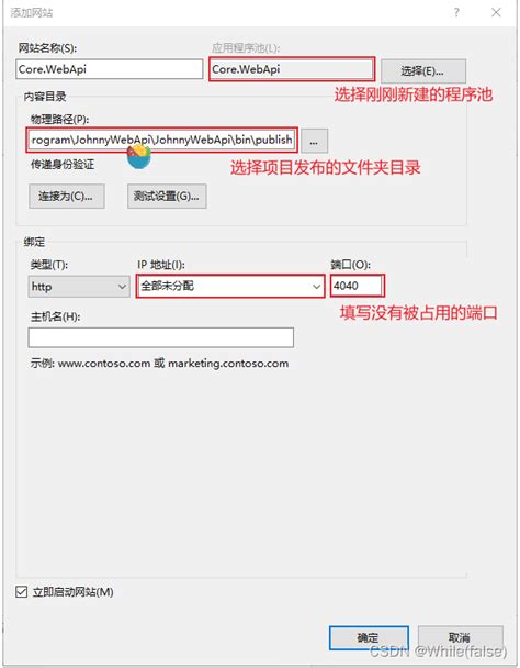 NET WebApi 发布到服务器 windows 并开放端口 webapi发布 CSDN博客