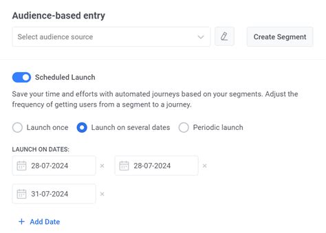 Audience Based Entry Pushwoosh Documentation