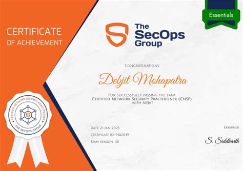 Cybersecurity Networksecurity Secops Cnsp Certification Infosec… Debjit Mohapatra 18