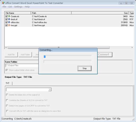 office convert word excel powerpoint to text converter 6 1 screenshots