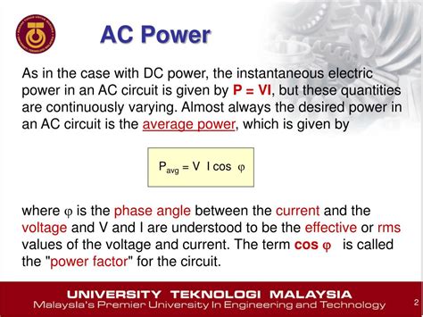 PPT AC Power PowerPoint Presentation Free Download ID