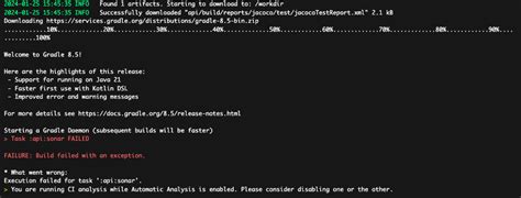 Sonar Failing With Error Disable Automatic Analysis But The Automatic Analysis Is Already