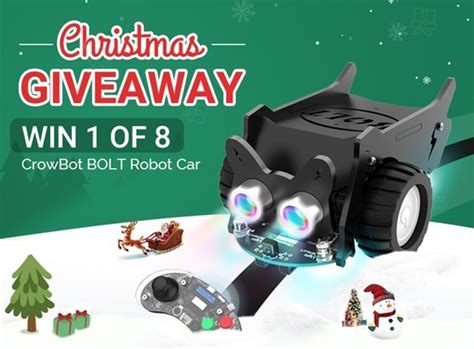 Elecrow Christmas Giveaway Win A Crowbot Bolt Robot Car Elektor Magazine