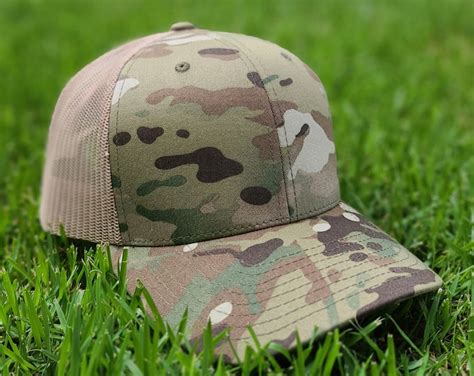 Ocp Trucker Multicam Hat Khaki Mesh And Black Underbill Nametape And