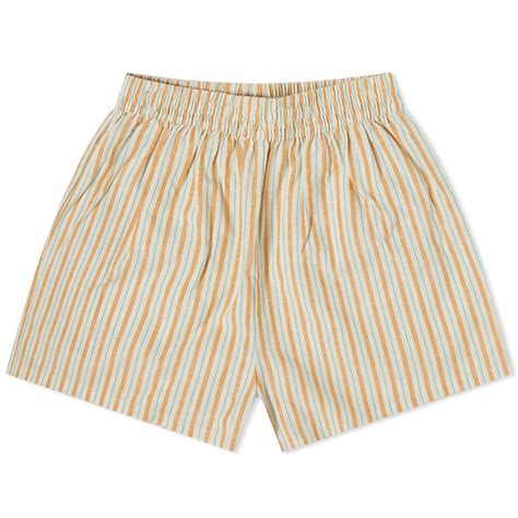 Lf Markey Basic Linen Short Citrus Stripe End Us