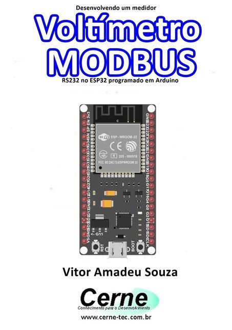 desenvolvendo um medidor voltímetro modbus rs232 no esp32 programado em