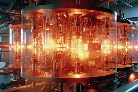 Theme Of Nuclear Fusion Large Experimental Setup In A Laboratory With