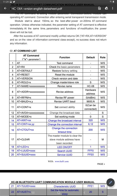 embedded things hc 08 hc 04 bluetooth module