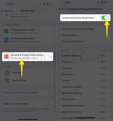 IOS How To Turn Off Or Turn On Restrictions On IPhone IPad Mac