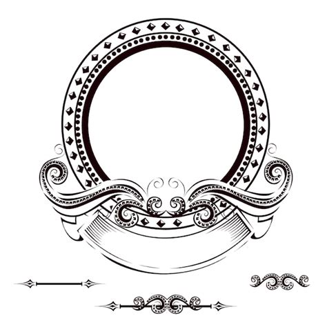 Premium Vector A Circle With A Design That Says The Word On It