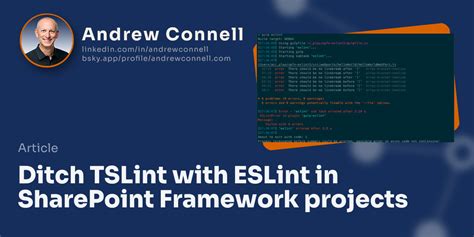 ditch tslint with eslint in sharepoint framework projects
