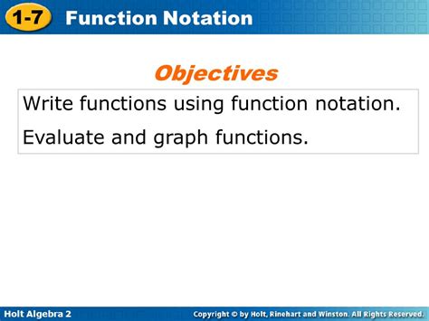 Objectives Write functions using function notation. - ppt video online download