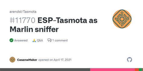 ESP Tasmota As Marlin Sniffer Arendst Tasmota Discussion GitHub