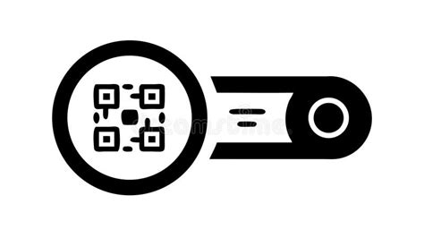 Qr Code Scanner Device Icon Mobile Technology Symbol Vector Design Generative Ai Stock Vector