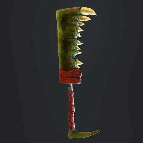 Orc Weapon Cosplay 3d Print Model By Zaider3d