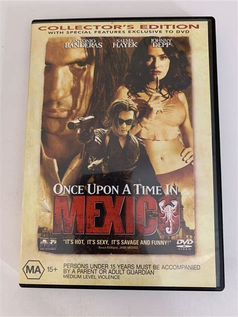 Once Upon A Time In Mexico Dvd 2003 Antonio Banderas Johnny Depp R