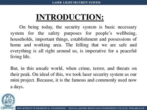 Laser Seccurity System Pptx