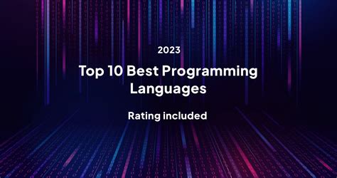 Top Best Programming Languages For Rating Included