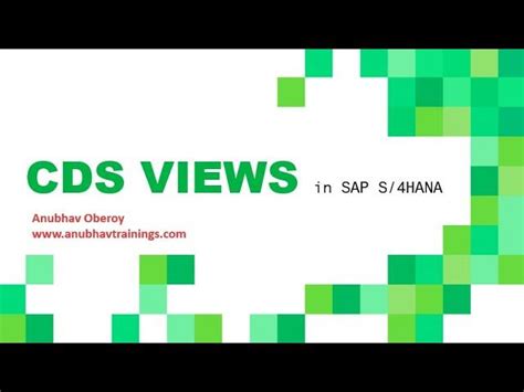 Cds Views In S4 Hana S4 Hana Tutorials S4 Hana Abap Cds With Vdm
