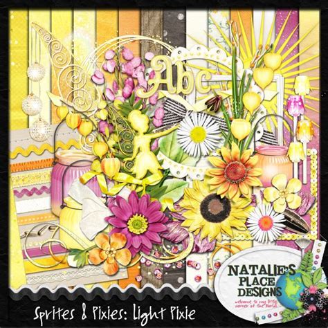 Sprites And Pixies Light Pixie Pixie Sprite Scrapbook Kits